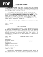 Holographic Will Sample Template | PDF | Will And Testament | Document