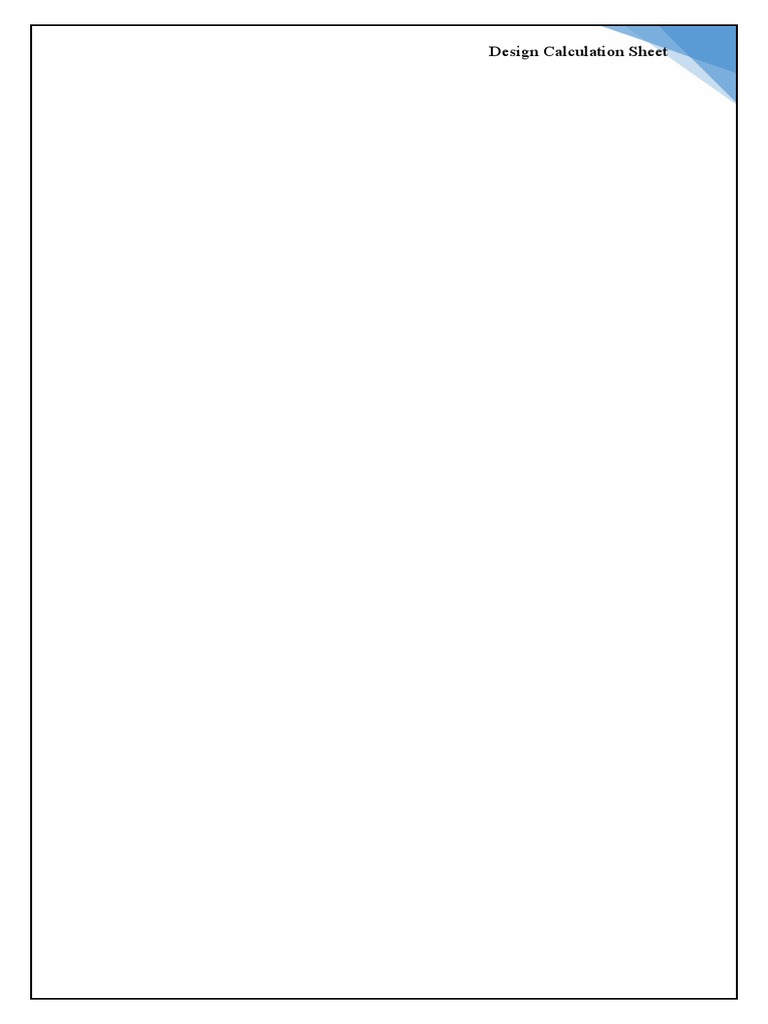 Design Calculation Guide | PDF