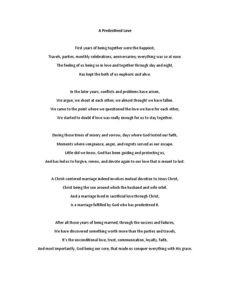 A Predestined Love | PDF