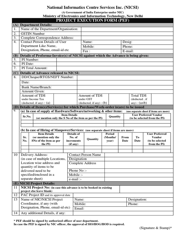 Project Funding Request: National Informatics Centre Services Inc ...