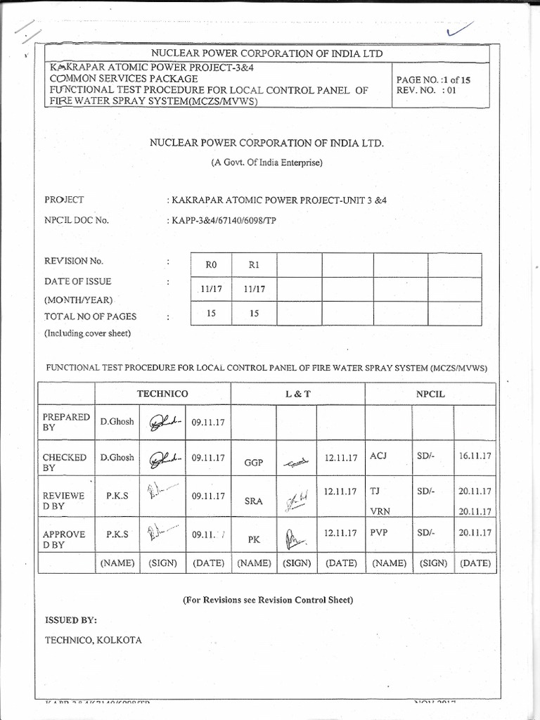 26.5 Functional Test Procedure PDF | PDF