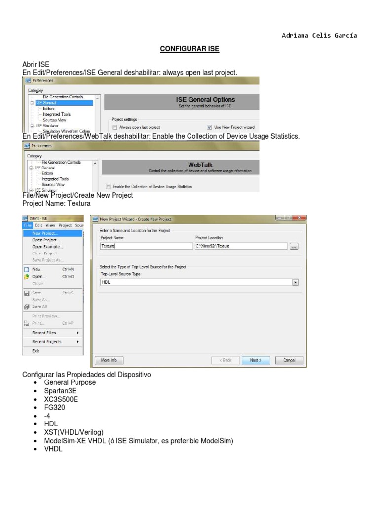 Tutorial Herramientas ISE (VHDL) (Adriana Celis G.) | PDF | Arreglos de compuertas lógicas ...