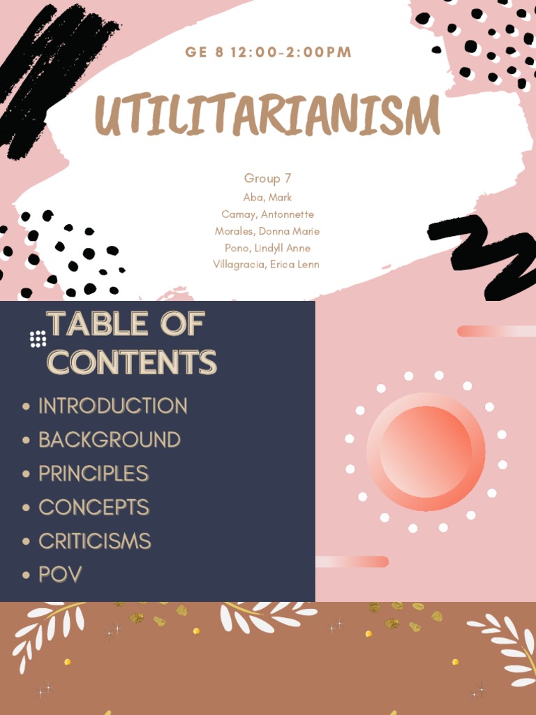 Utilitarianism Group 7 | Download Free PDF | Utilitarianism | Happiness