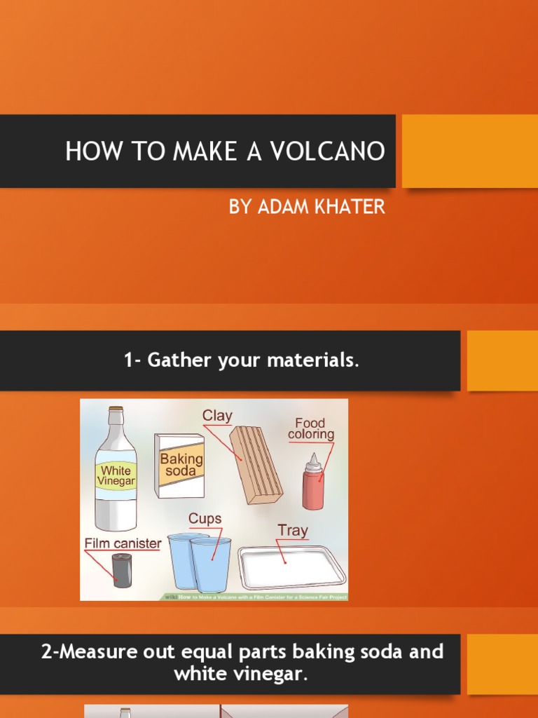 How To Make A Volcano | PDF