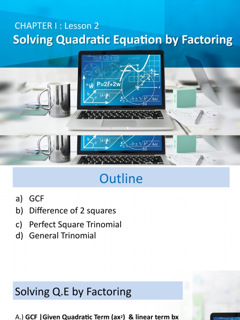 Solving Quadratic Equations by Factoring | PDF | Quadratic Equation ...