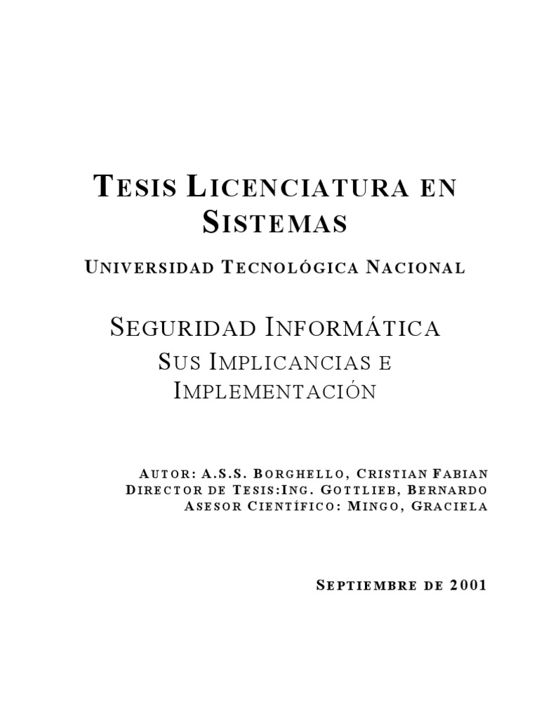 Tesis Seguridad Informatica | PDF | Biometría | La seguridad informática