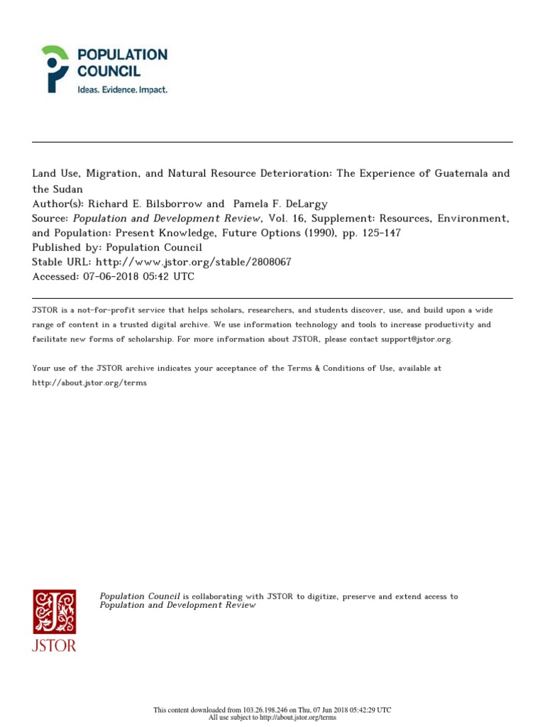 Population Council Population and Development Review | PDF ...