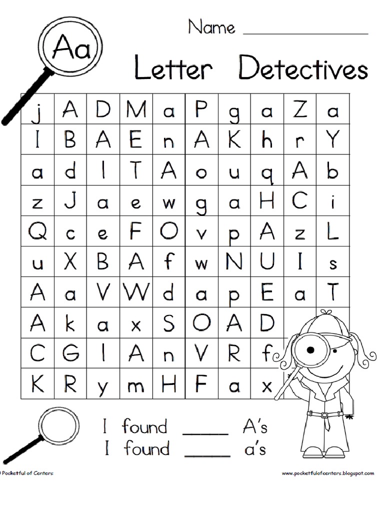 Letter A Word Search | PDF