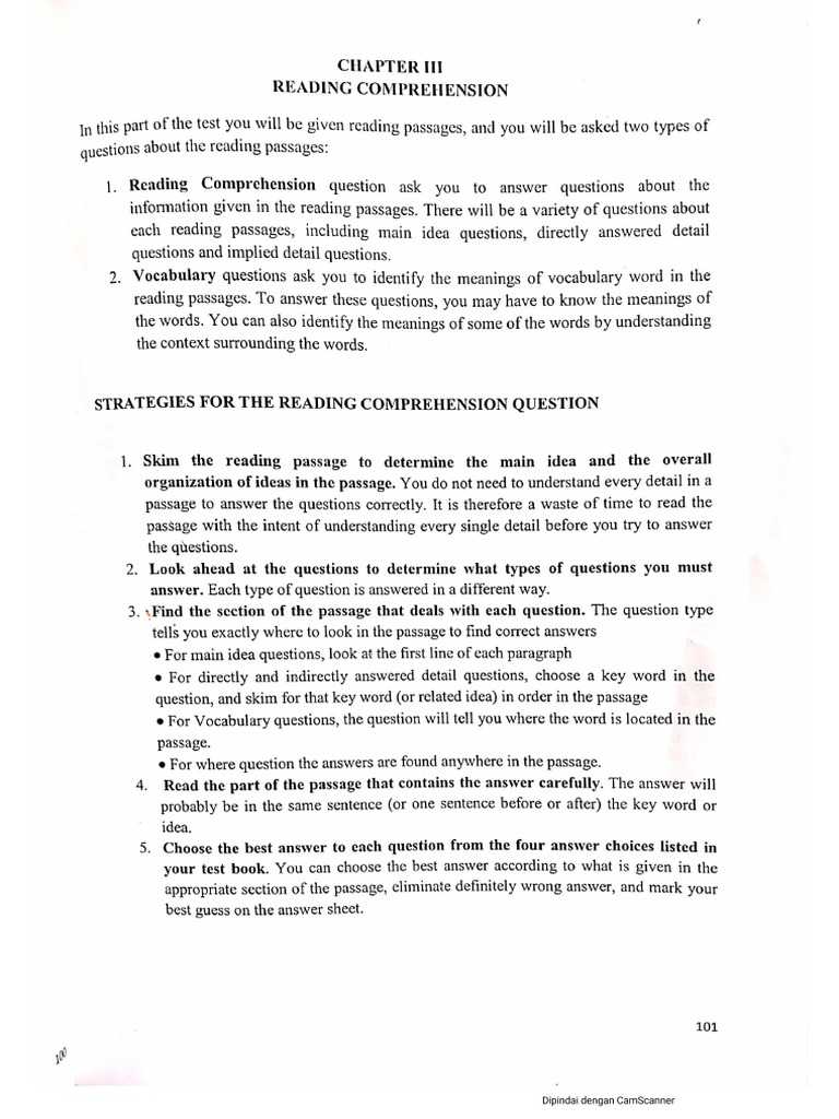 Materi Reading Comprehension | PDF