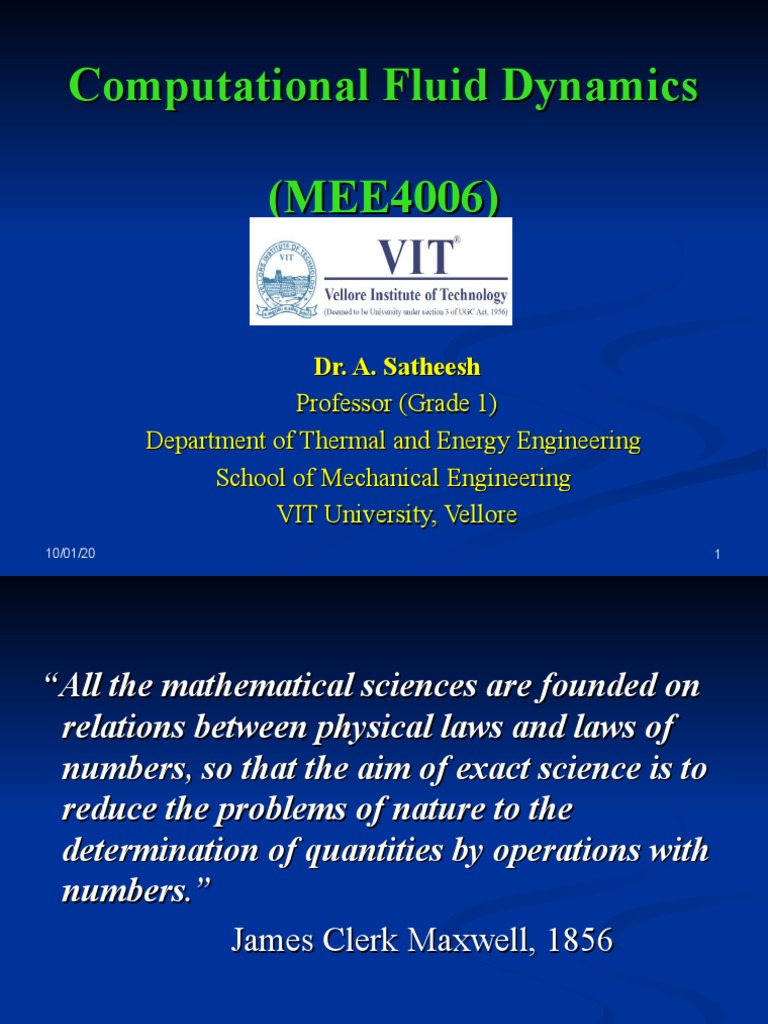 Cfd 1 Pdf Computational Fluid Dynamics Fluid Dynamics