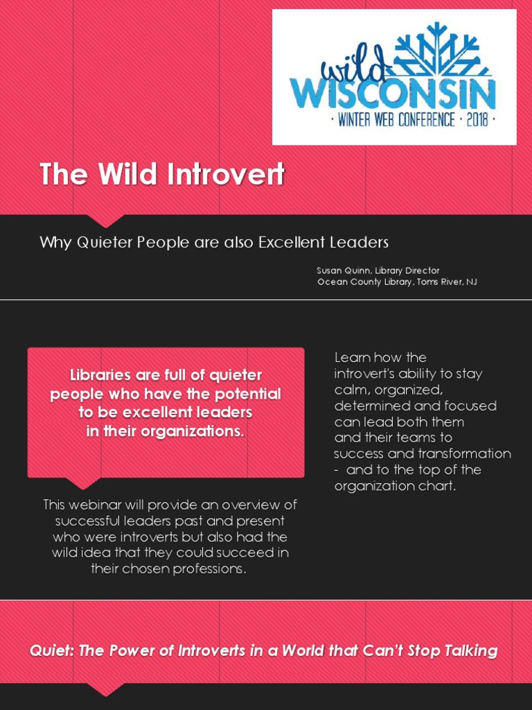 S Quinn Wild Introvert 1-21-18 Final PDF | PDF | Extraversion And Introversion