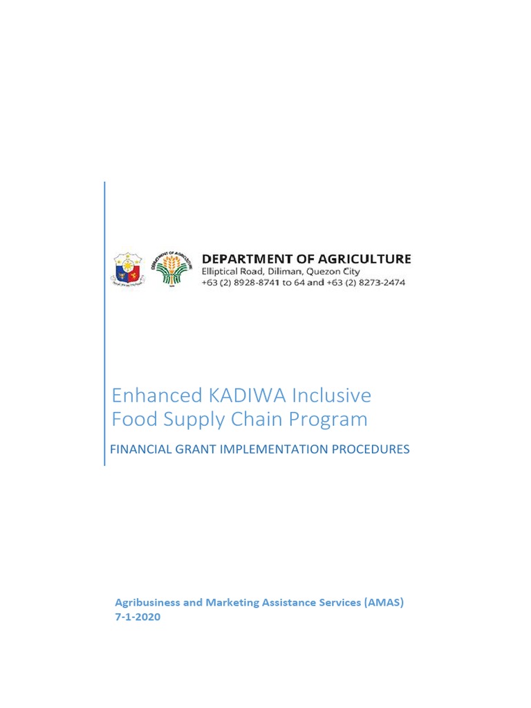 Enhanced Kadiwa Grant Assistance Guide FINAL 7.4.20 | PDF | Retail ...