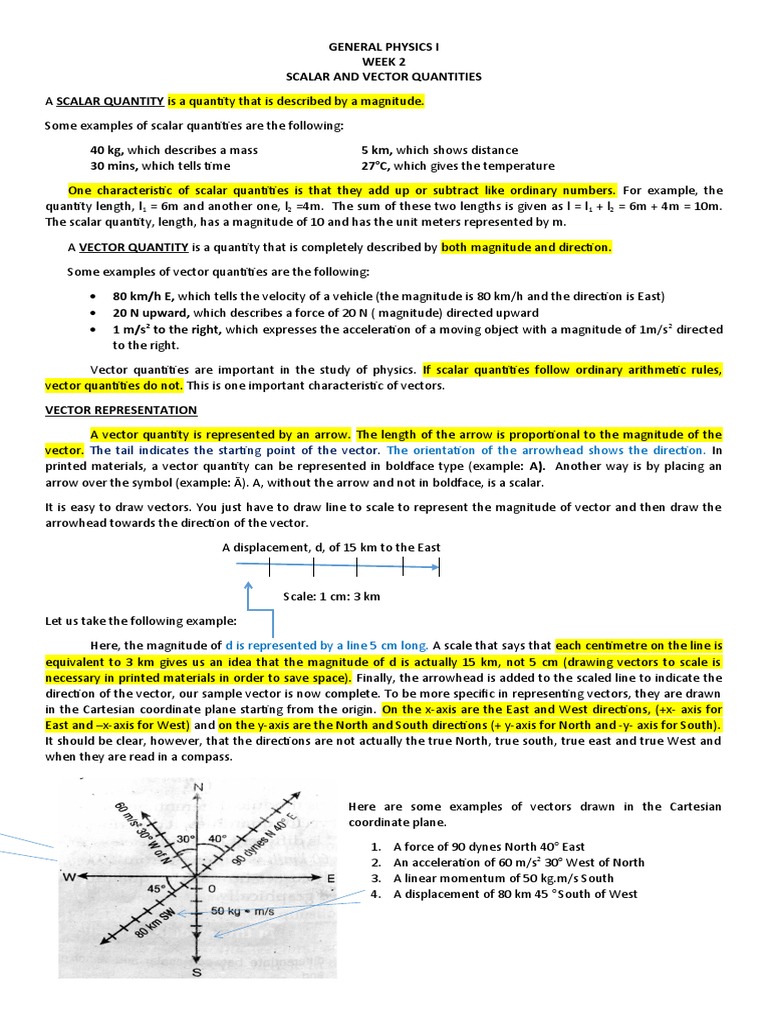 LC 2 Scalar and Vector | Download Free PDF | Euclidean Vector | Trigonometric Functions