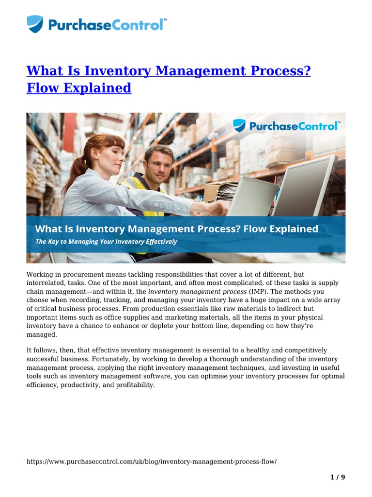 What Is Inventory Management Process? Flow Explained | Download Free ...