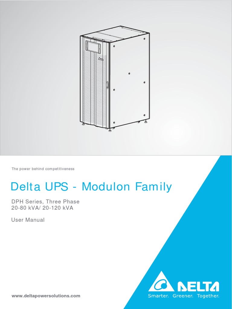 Delta UPS - Modulon Family: DPH Series, Three Phase 20-80 kVA/ 20-120 ...