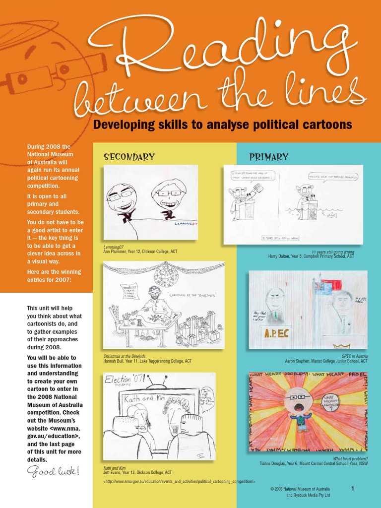 PG Yp Pping Skills To Analyse Political Cartoons Develop | PDF ...