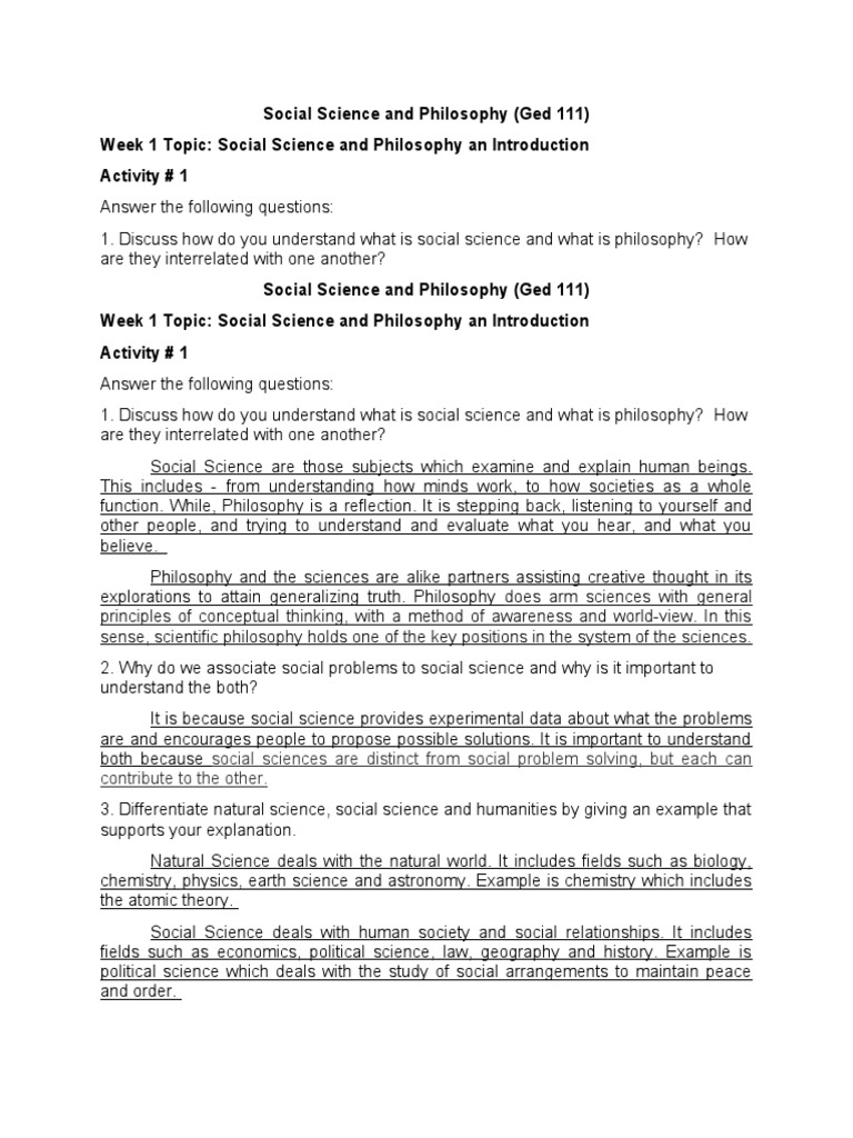 Social Science and Philosophy | PDF | Sociology | Social Science