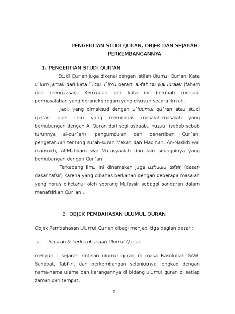 Modul Studi Al Quran PDF | PDF | Ilmu Sosial | Sejarah
