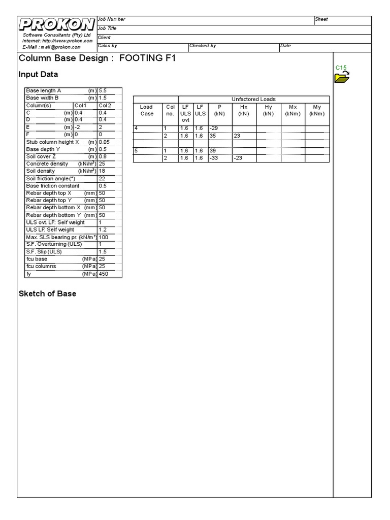 Footing F1 PDF | PDF | Materials | Building Engineering
