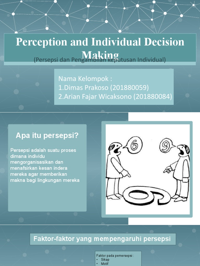 Chapter 6. Perception and Individual Decision Making | PDF