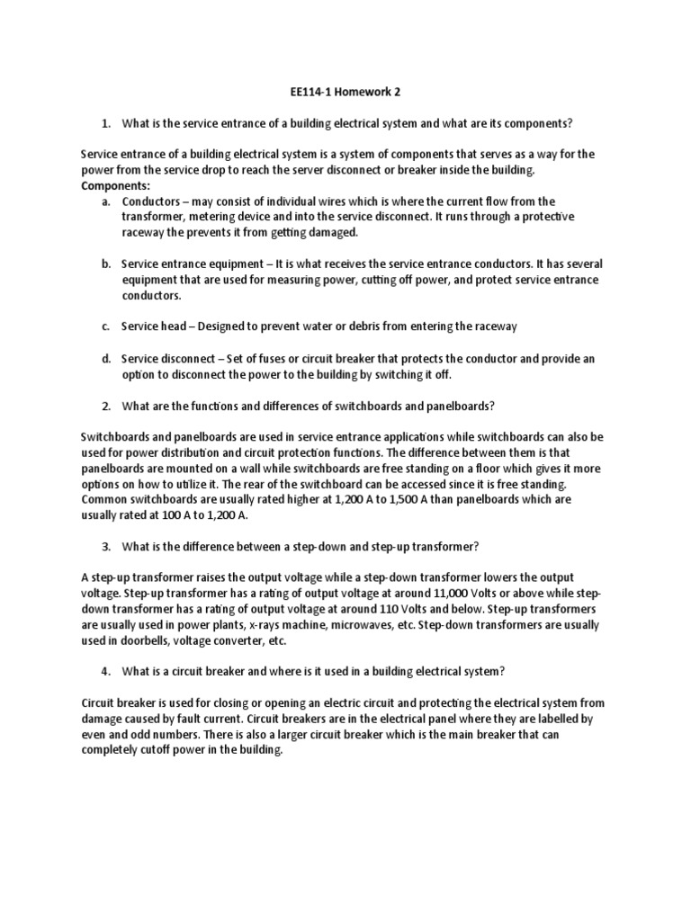 EE114-1 Homework 2 | PDF | Electrical Conductor | Insulator (Electricity)