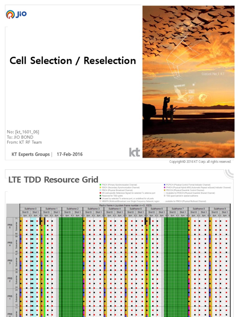 2 Cell Selection-Reselection - JIO BOND - Youngchul - Ver3 | PDF ...