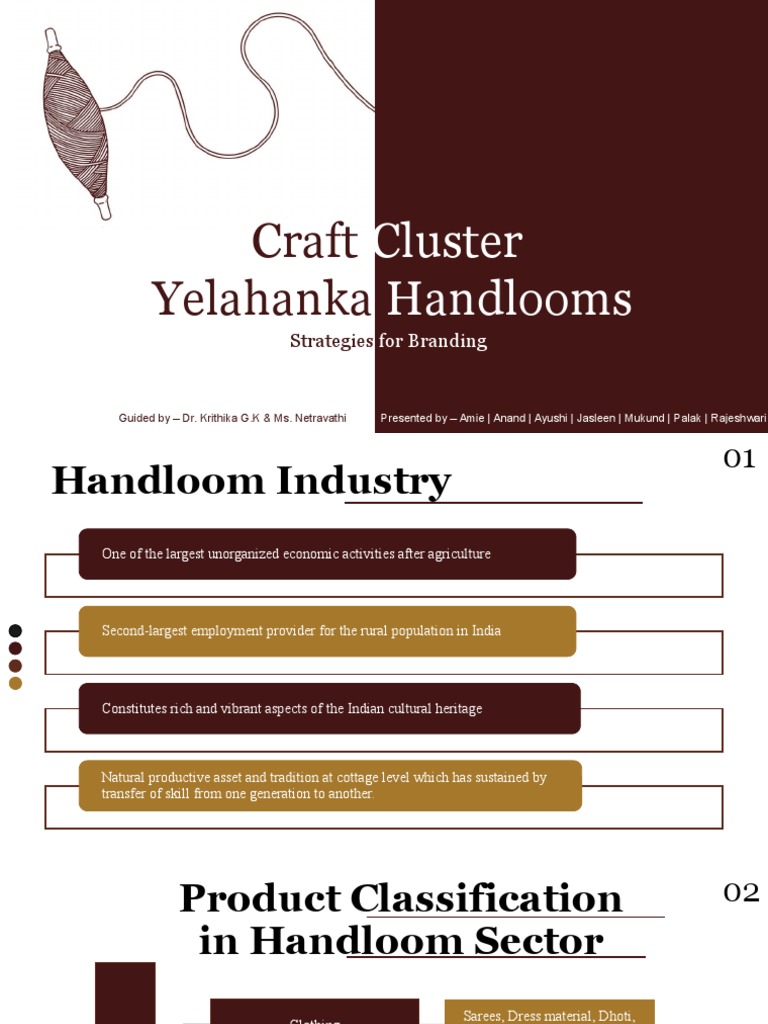 Craft Yelahanka: Cluster Handlooms | PDF | Loom | Brand