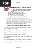 11 General Orders of Security Guard | PDF