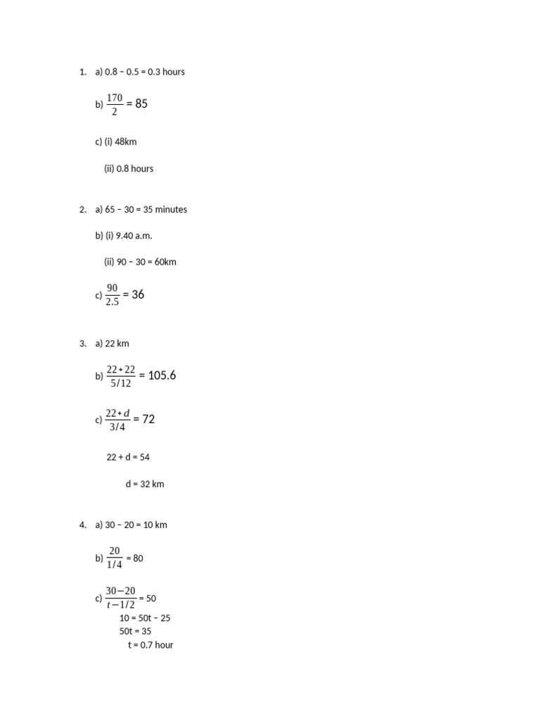 Solving Word Problems Involving Time, Distance, Rate and Speed ...