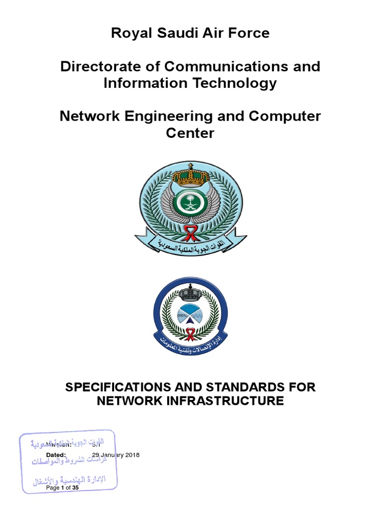 RSAF Network Standards 2017 V5.1jan2018 - Final PDF | PDF | Optical ...