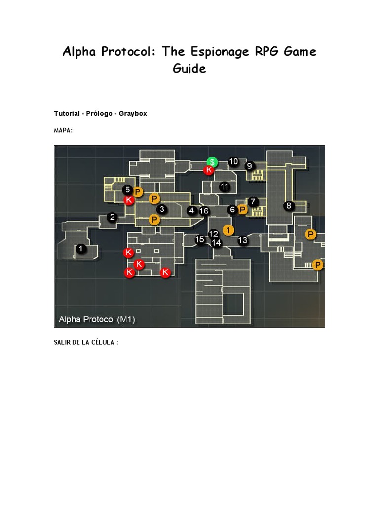 GUIA PASO A PASO ALPHA PROTOCOL GAME GUIDE Subidoxjony360 | PDF ...