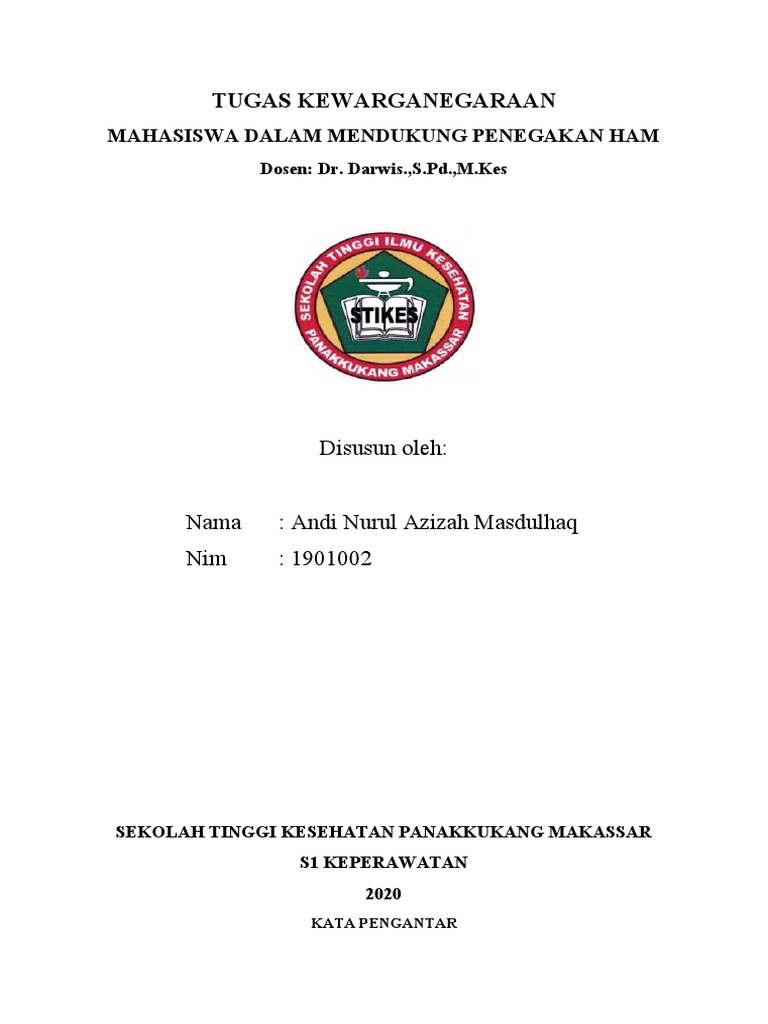 Makalah Mahasiswa Dalam Mendukung Penegakan HAM | PDF