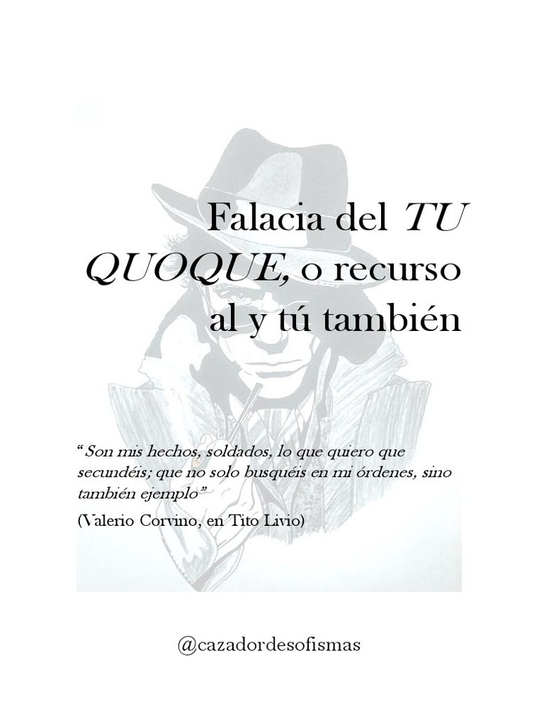Falacia Tu Quoque: Ejemplos y Análisis | PDF