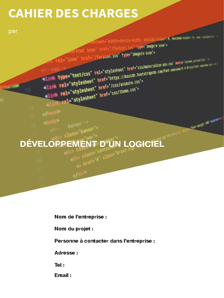 CDC Developpement Logiciel PDF | PDF