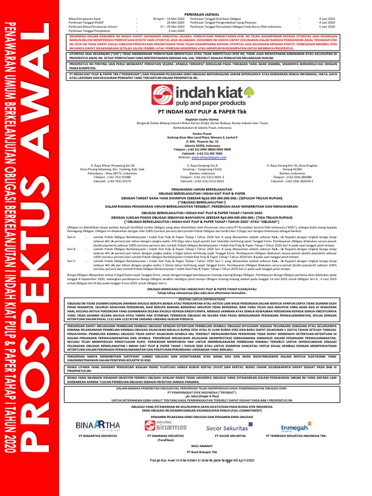 Indah Kiat Sekuritas Terbaik | PDF