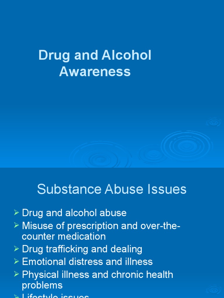 Diaposotivas de Alcohol y Drogas Drug - Alcohol - Awareness | PDF ...