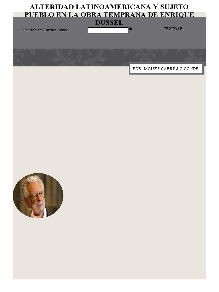 Moisés Carrillo y la Alteridad Latinoamericana | PDF | Arte | Historia