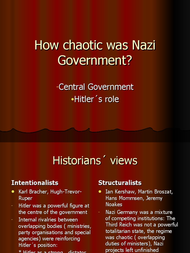 Chaos in Nazi Government Structure | PDF | Nazi Germany | Nazism