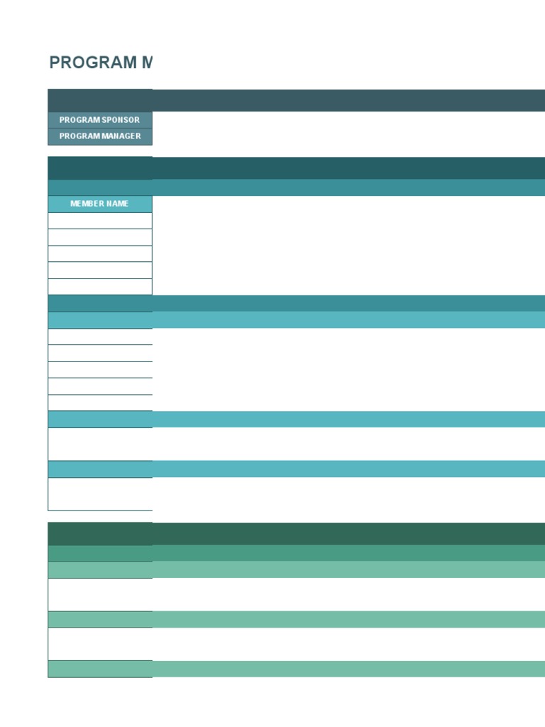 Template Program Master Plan | PDF | Computing | Business