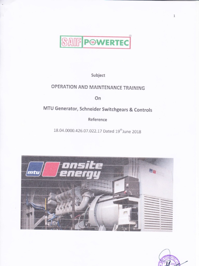 Attachment-7-Operation and Maintenance Training PDF | PDF | Nature ...