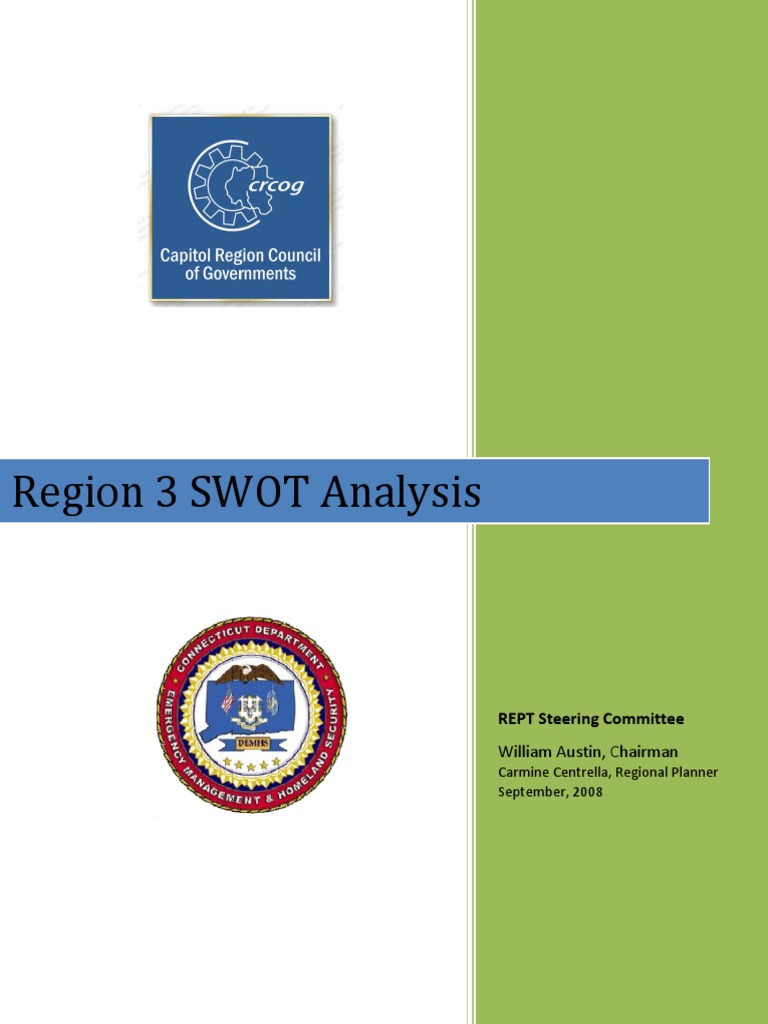 Region 3 SWOT Analysis: REPT Steering Committee | PDF ...