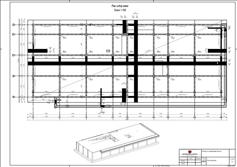 A2 - Plan Cofraj Fundatii - 16 | PDF