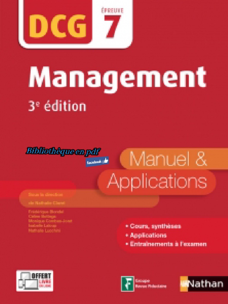 Nathan - DCG UE 7 - Management - Manuel & Applications - 3e Édition 2017 PDF | PDF