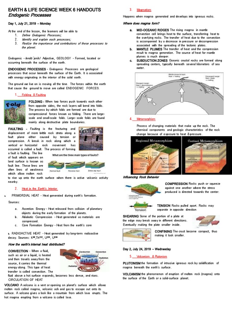 Earth Science for Students | PDF | Volcano | Lava
