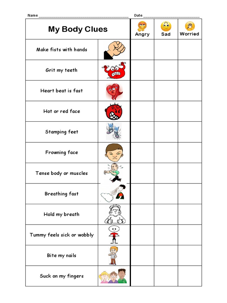 My Body Clues: Make Fists With Hands | PDF