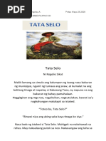 Tata Selo Ni Rogelio Sikat | PDF