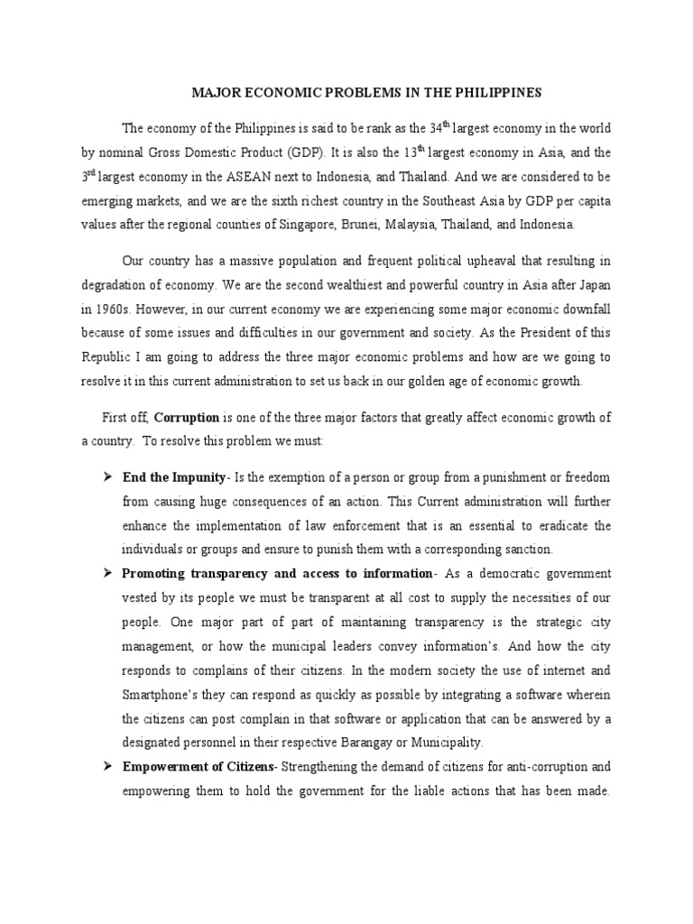 Basilio Joshua Applied Economics #1 | PDF | Philippines | Economies