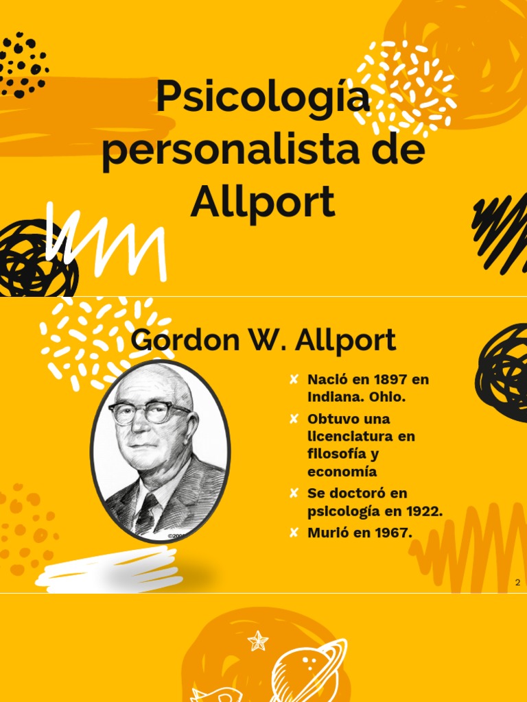 Gordon W. Allport Diapositivas | PDF | Autoestima | Cognición