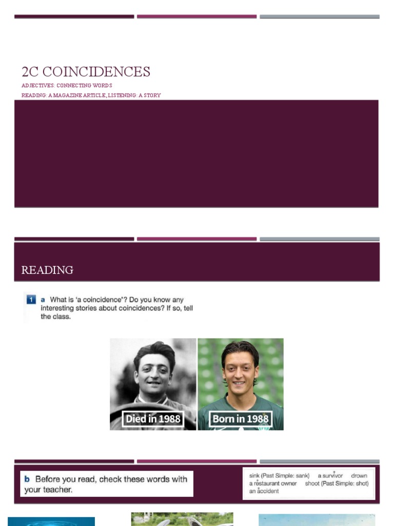 Face2face Pre-Intermediate Lesson 2C | PDF