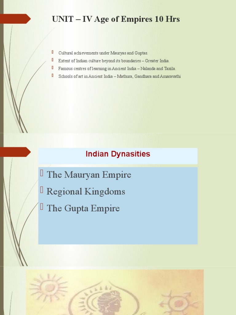 UNIT - IV Age of Empires 10 Hrs | PDF | Ashoka | Asia